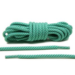 Laces green/white rope